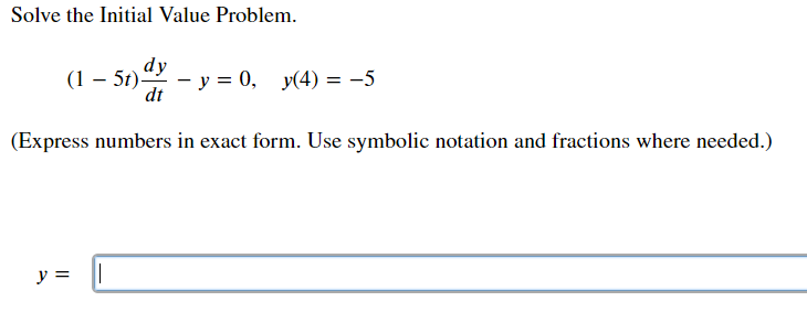 Solved Solve the Initial Value | Chegg.com