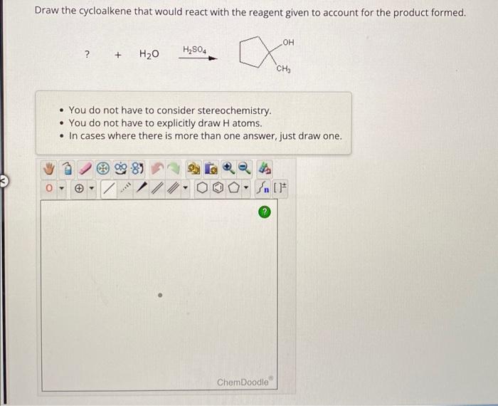 Solved Draw the cycloalkene that would react with the | Chegg.com