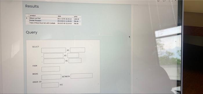 Solved Problem Write a SQL query that satisfies the | Chegg.com