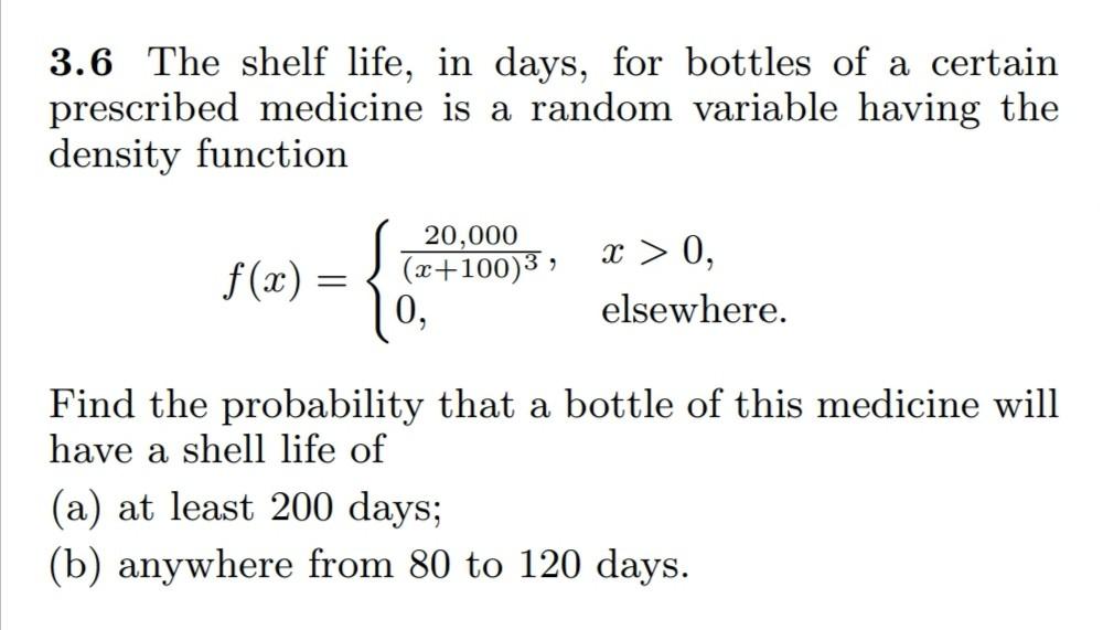 Solved 3.1 Classify the following random variables as dis- | Chegg.com