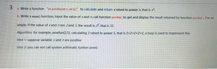 Solved 1 Write A Function Int Findminint Int Y To 1161