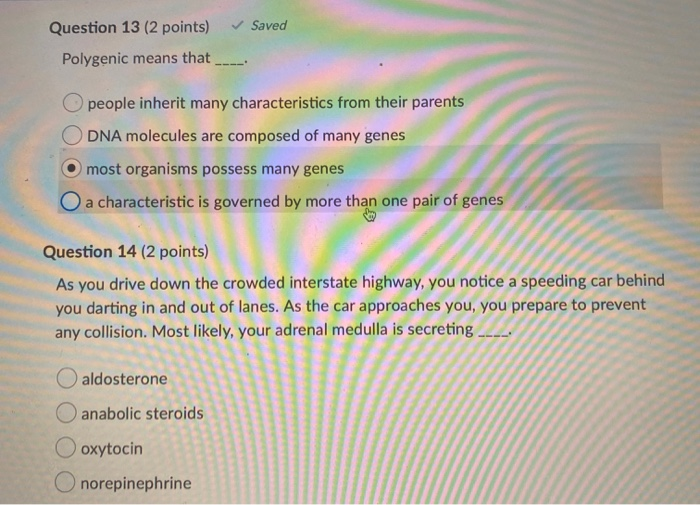 Solved Question 11 (2 points) Saved Although the pituitary | Chegg.com