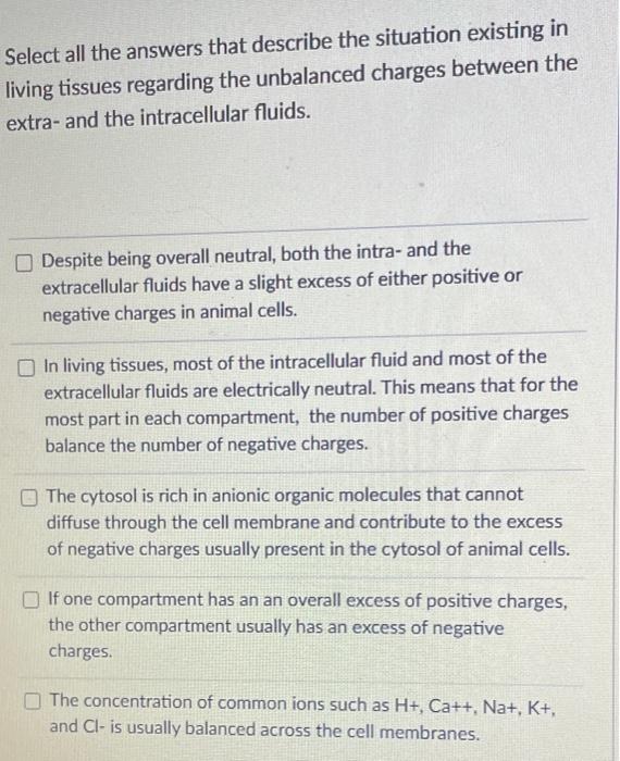 Solved Select all the answers that describe the situation | Chegg.com