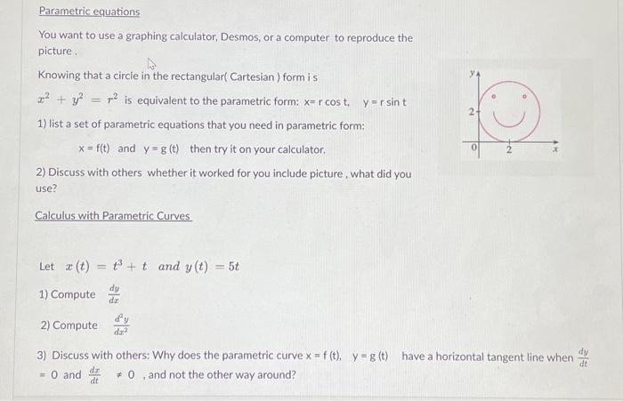 Solved You want to use a graphing calculator, Desmos, or a | Chegg.com
