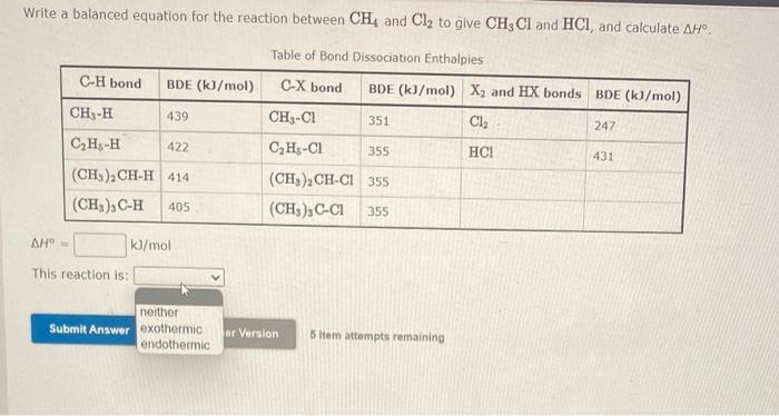 Solved Write a balanced equation for the reaction between | Chegg.com