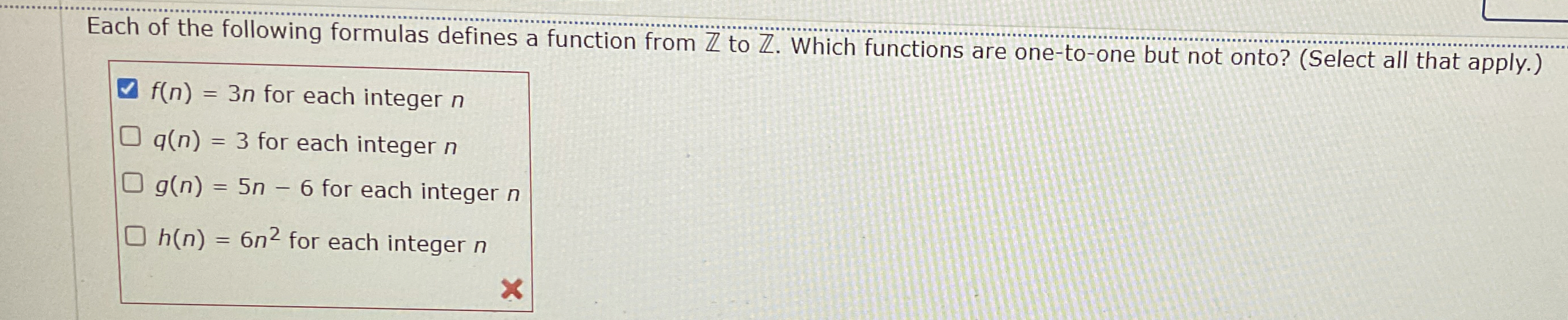 Each of the following formulas defines a function | Chegg.com