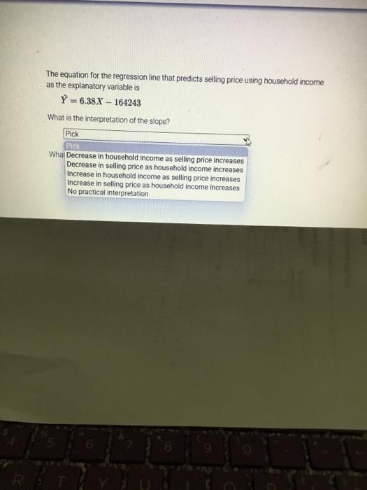 Solved The equation for the regression line that predicts | Chegg.com