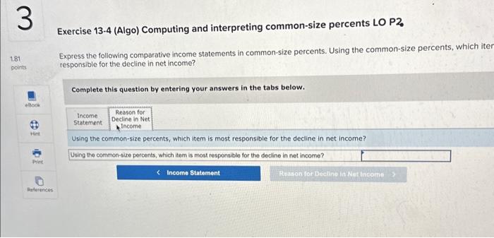 xercise 13-4 (Algo) Computing and interpreting | Chegg.com xercise 13-4 (Algo) Computing and interpreting | Chegg.com