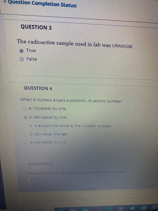 Solved Question Completion Status: QUESTION 3 The | Chegg.com