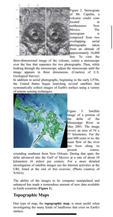 Solved Introduction to Aerial Photographs and Topographic | Chegg.com