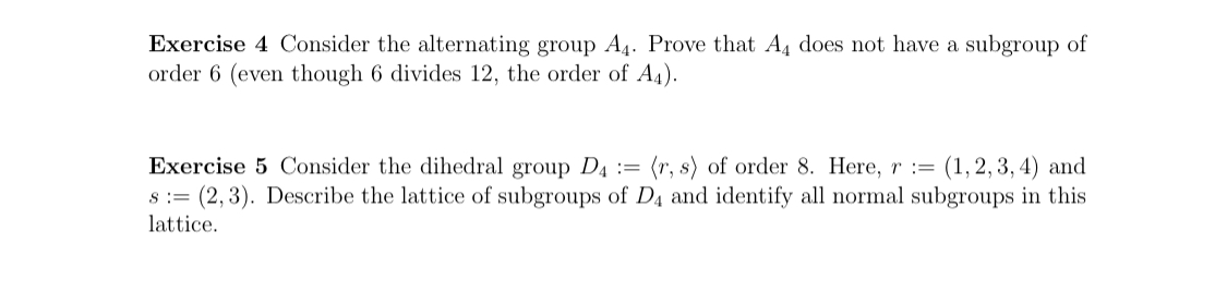 Solved Can you pleases Solve 4 ﻿and 5Exercise 4 ﻿Consider | Chegg.com