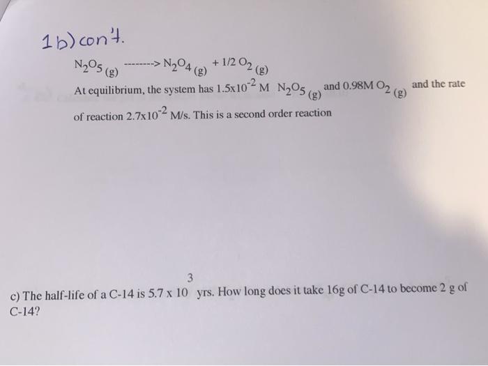 Solved *1 Write the rate expression for the following | Chegg.com