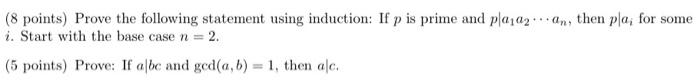 Solved (8 points) Prove the following statement using | Chegg.com