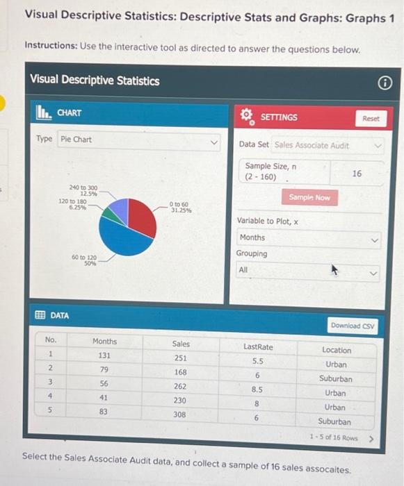 Solved Visual Descriptive Statistics: Descriptive Stats and | Chegg.com