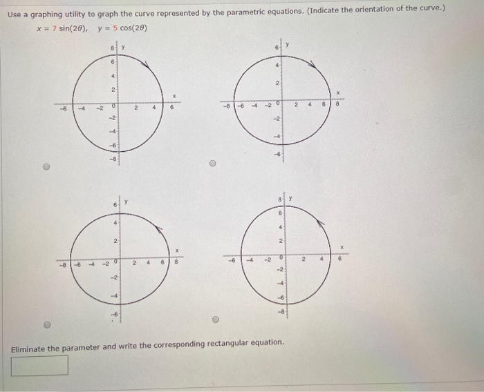 Solved Use a graphing utility to graph the curve represented | Chegg.com