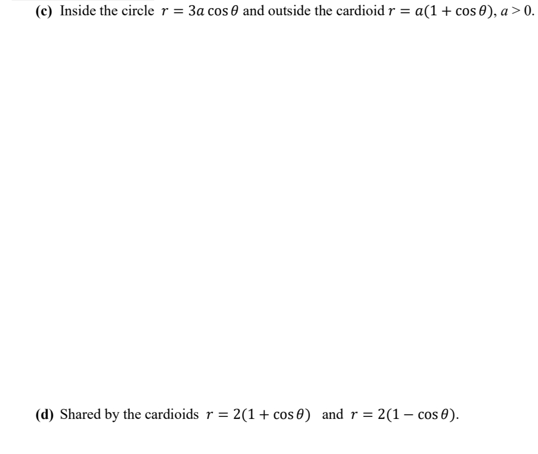 Solved Find the areas of the regions described below:(c) | Chegg.com