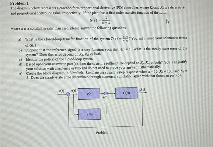 Solved The diagram below represents a cascade-form | Chegg.com