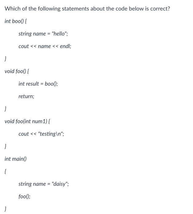 Solved Consider The Function Declaration Below Void 0212