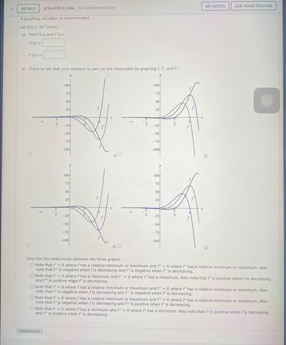 Solved Consider the following. 4x8+y3=9x (a) Find y′ by | Chegg.com