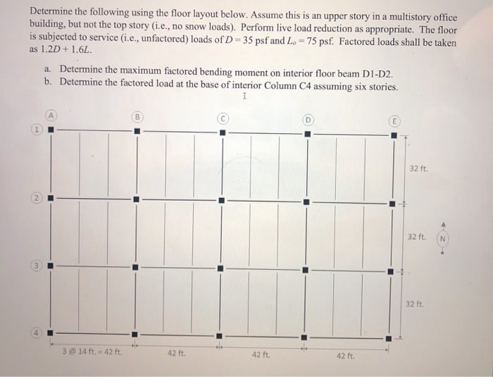 Solved Determine the following using the floor layout below. | Chegg.com