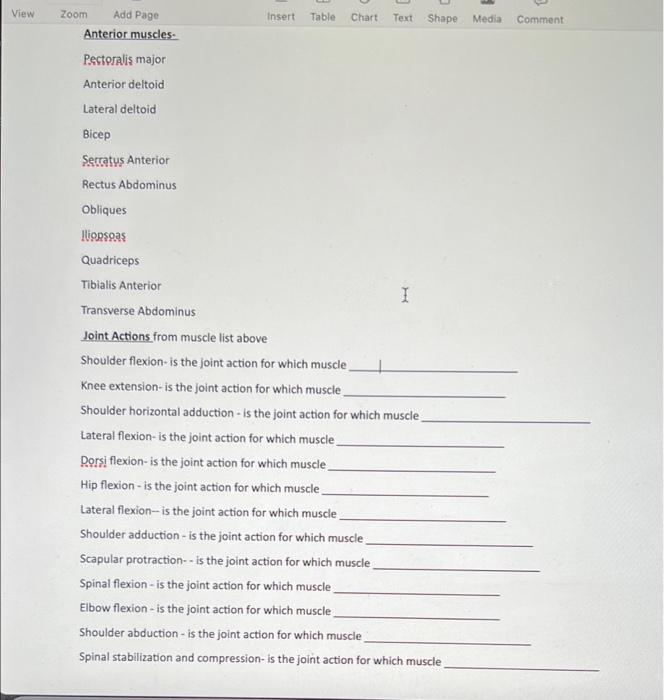 Solved View Chart Media Comment Zoom Add Page Insert Table | Chegg.com