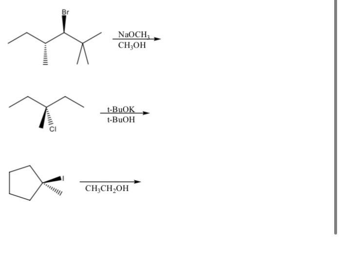 Solved 3 Draw All Possible Products For Each Of The