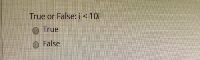 Solved True or False; i