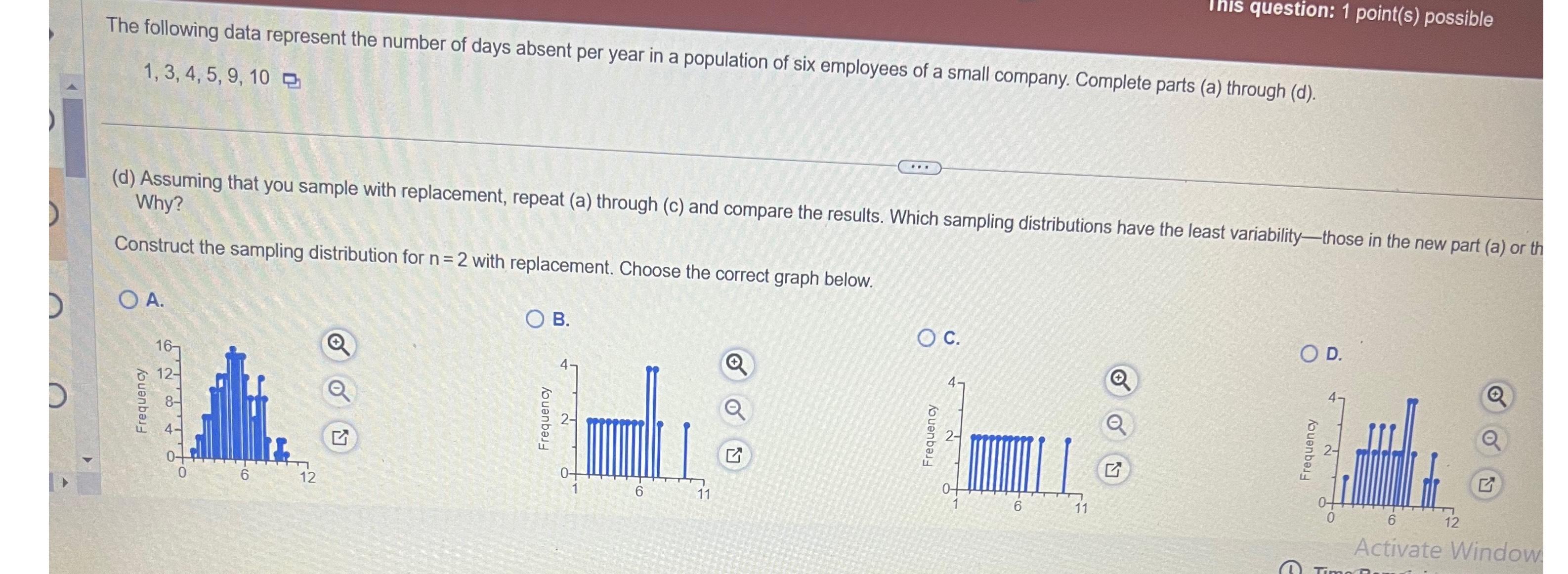 question: 1 ﻿point(s) ﻿possibleThe following data | Chegg.com