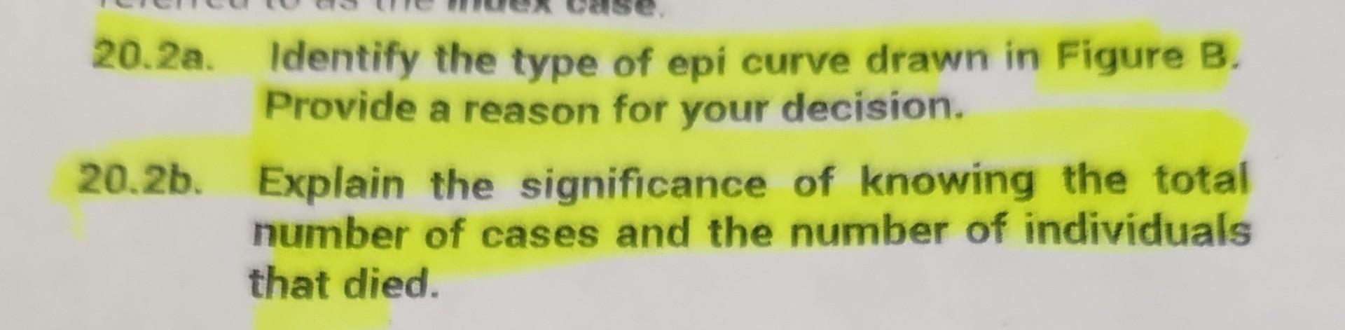 20 2a Identify The Type Of Epi Curve Drawn In Figure