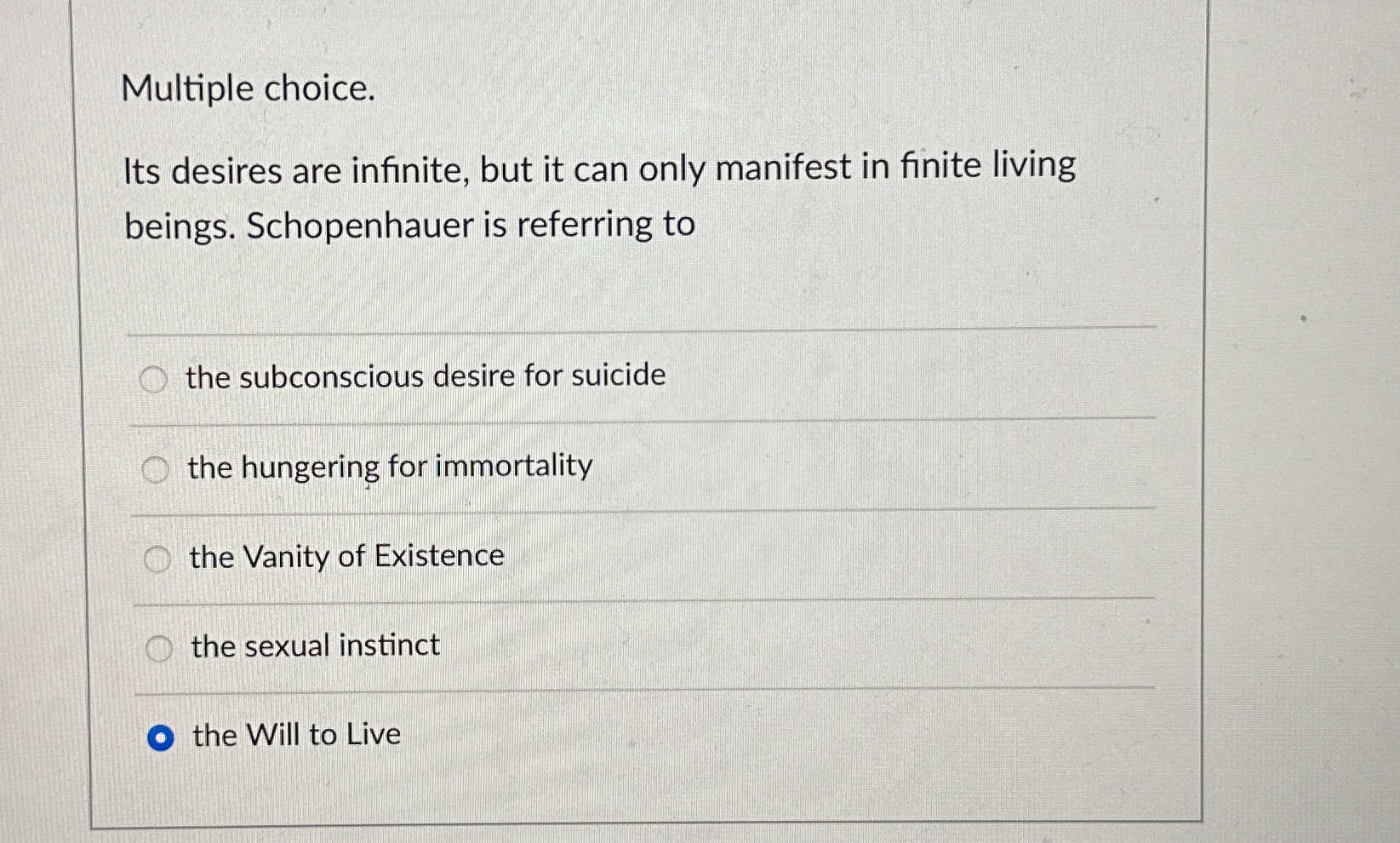 Solved Multiple choice.Its desires are infinite, but it can | Chegg.com