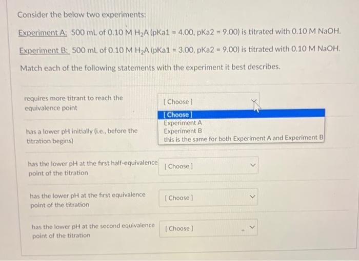 Solved Consider the below two experiments: Experiment A:500 | Chegg.com