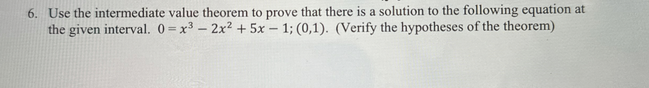 Solved Use the intermediate value theorem to prove that | Chegg.com