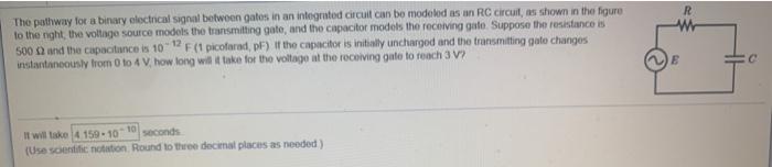 Solved R w The pathway for a binary electrical signal | Chegg.com