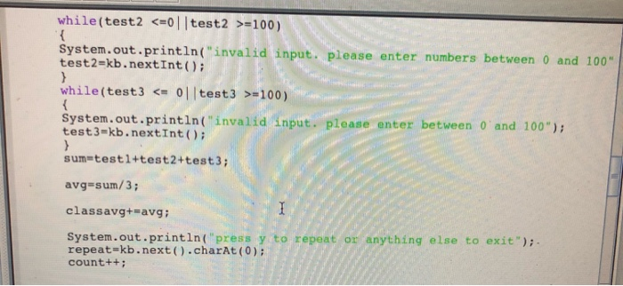 Solved import java.util.Scanner; public class test_scores | Chegg.com