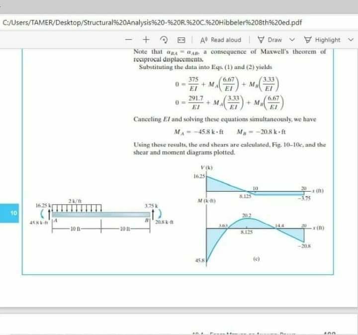 Solved - + A Read aloud Draw Highlight EXAMPLE 10.3 Draw the | Chegg.com