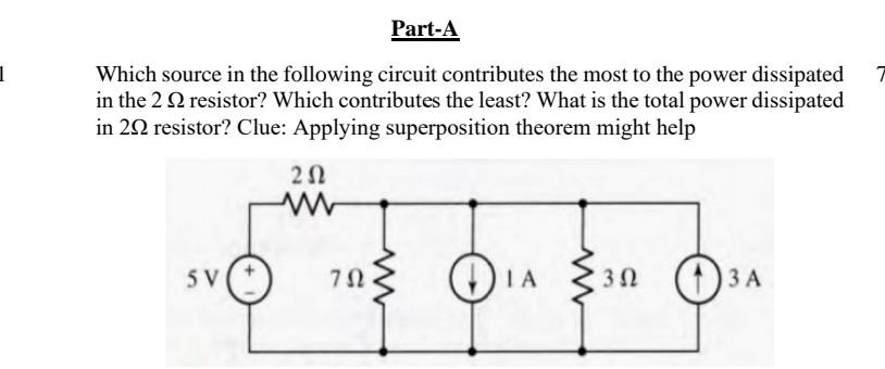 Solved Part-A 1 Which source in the following circuit | Chegg.com