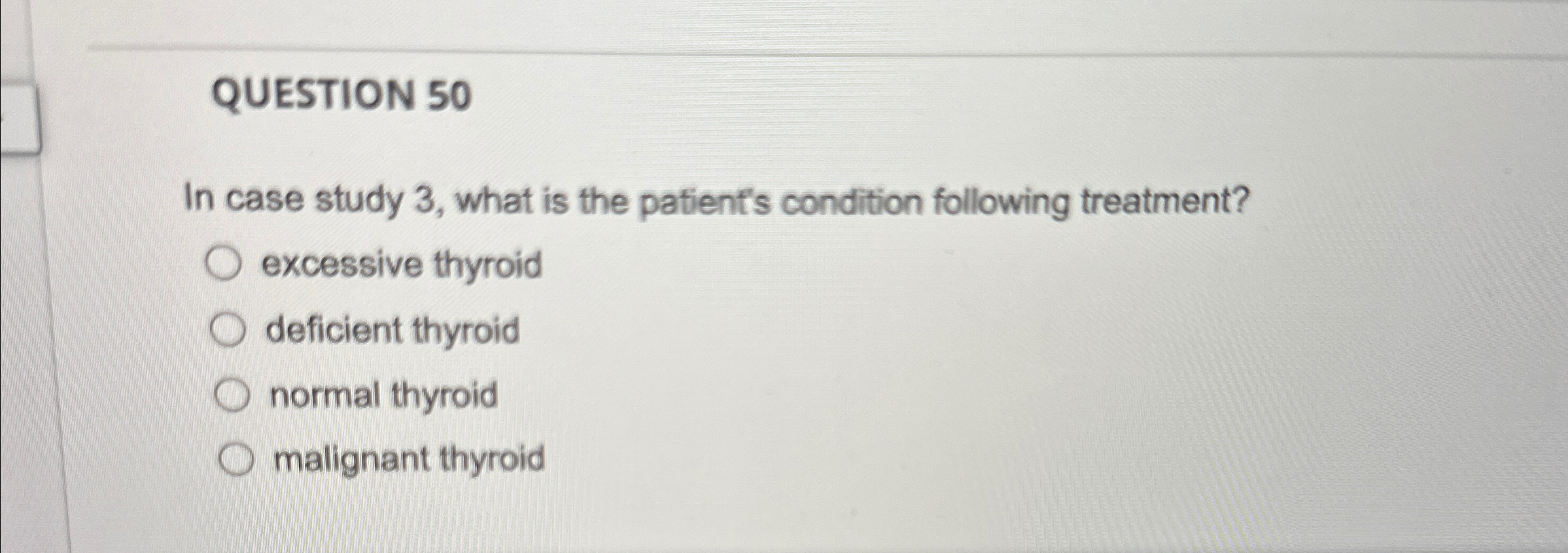 Solved QUESTION 50In case study 3 , ﻿what is the patient's | Chegg.com