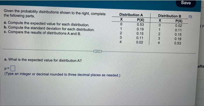 [Solved]: pls help pls Given the probability distributions s