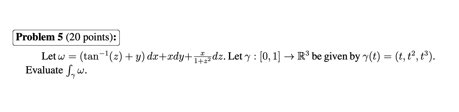 Solved Problem 5 (20 ﻿points):Let | Chegg.com