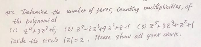 Solved 2 Detemine The Number Of Zeros Counting