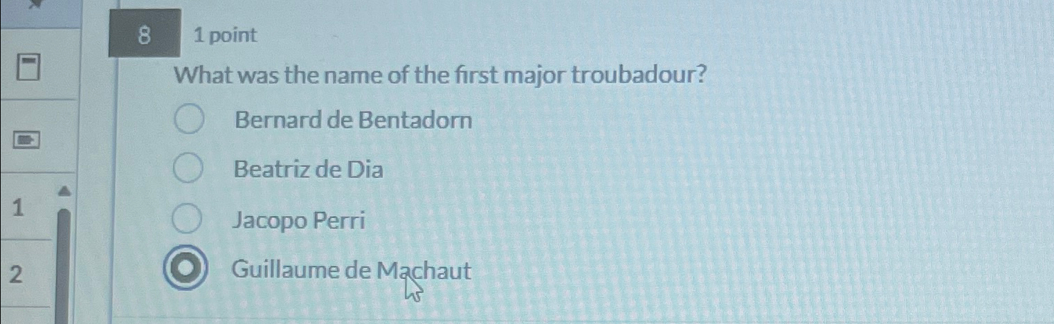 Solved 81 ﻿pointWhat was the name of the first major | Chegg.com