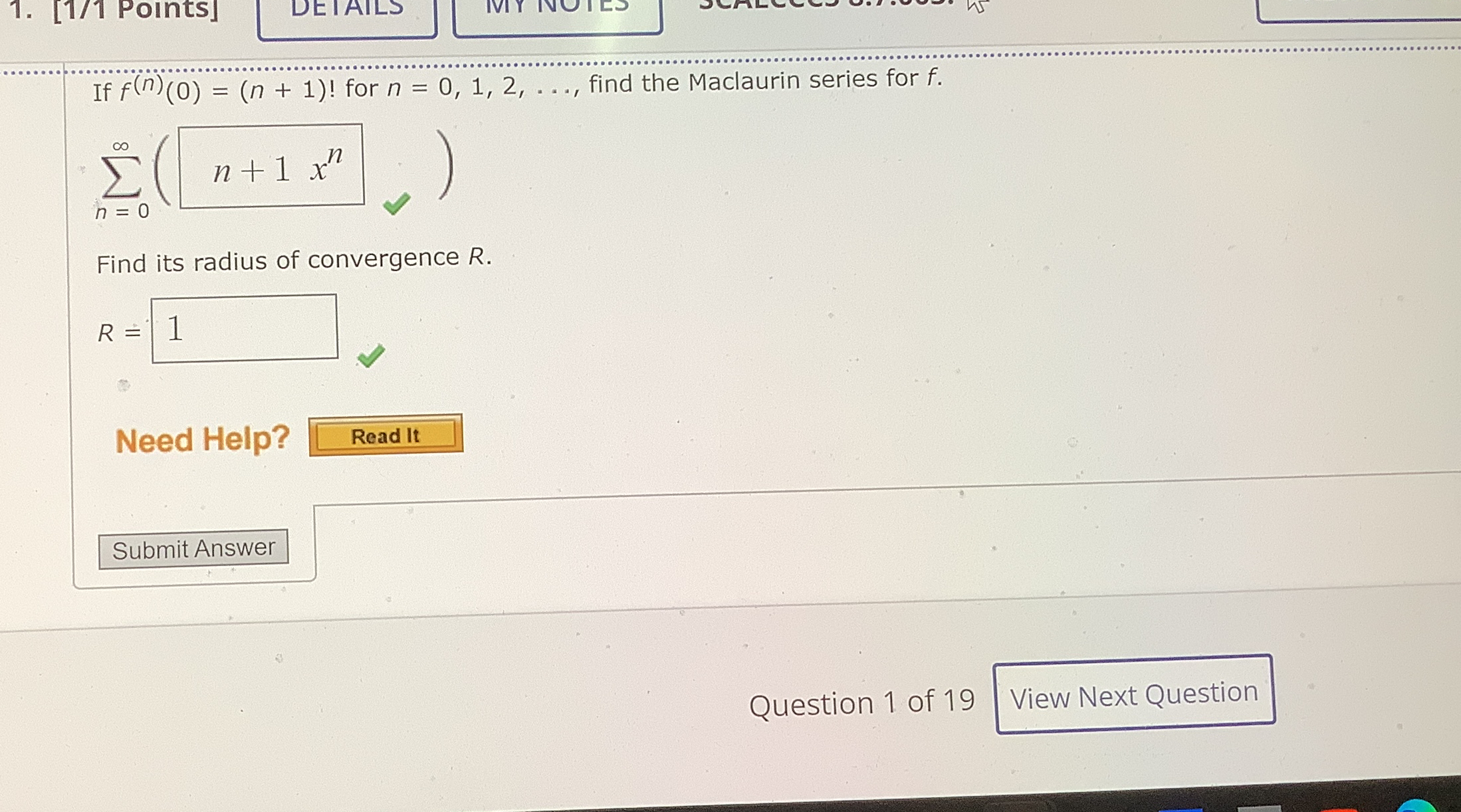 Solved If f(n)(0)=(n+1) ! ﻿for n=0,1,2,dots, find the | Chegg.com