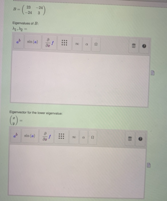 Solved Format: • Enter eigenvalues with multiplicity, | Chegg.com