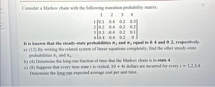 main: stochastic processes | Chegg.com