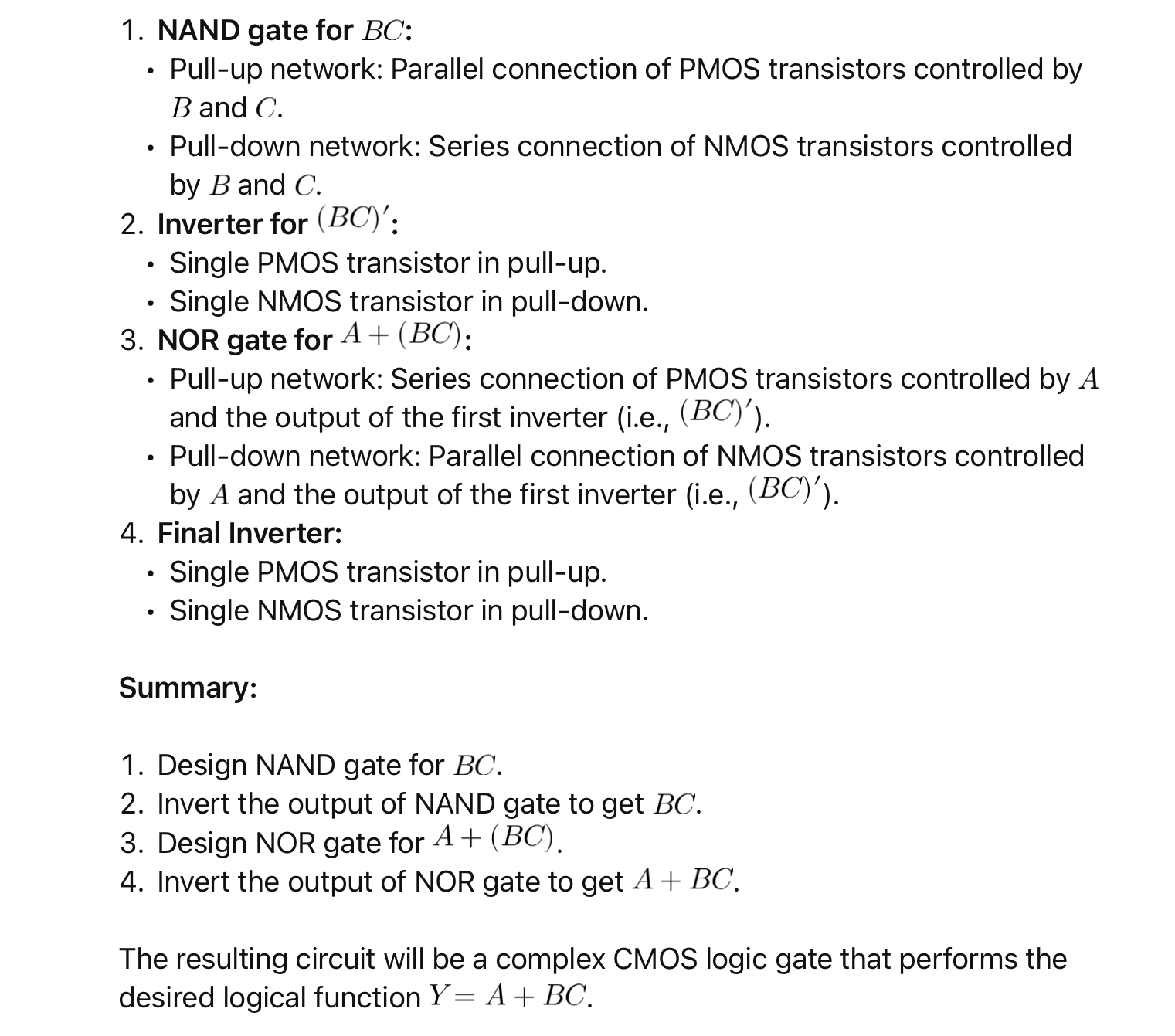Solved Design Problem 5 (20 ﻿points)Design a complex CMOS | Chegg.com