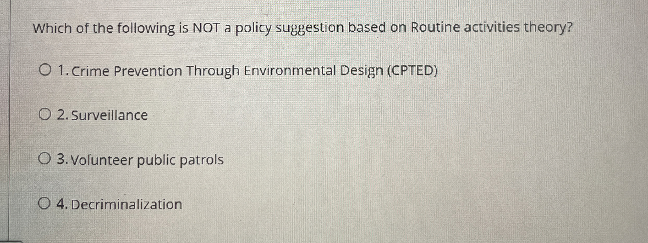 Solved Which of the following is NOT a policy suggestion | Chegg.com