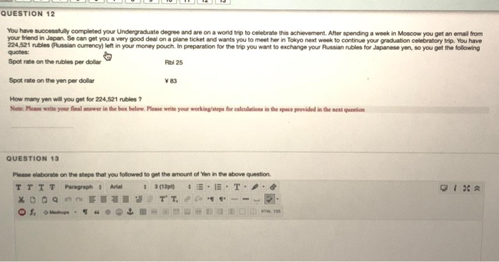 Solved QUESTION 12 You have successfully completed your | Chegg.com