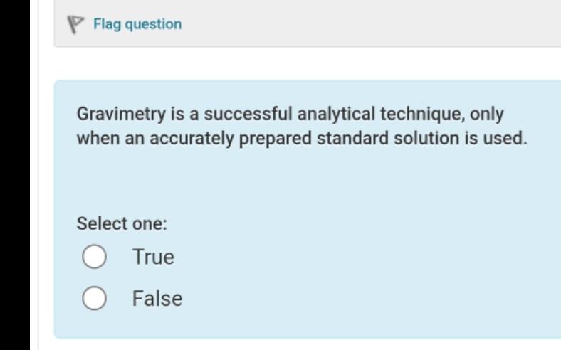 Solved Flag questionGravimetry is a successful analytical | Chegg.com