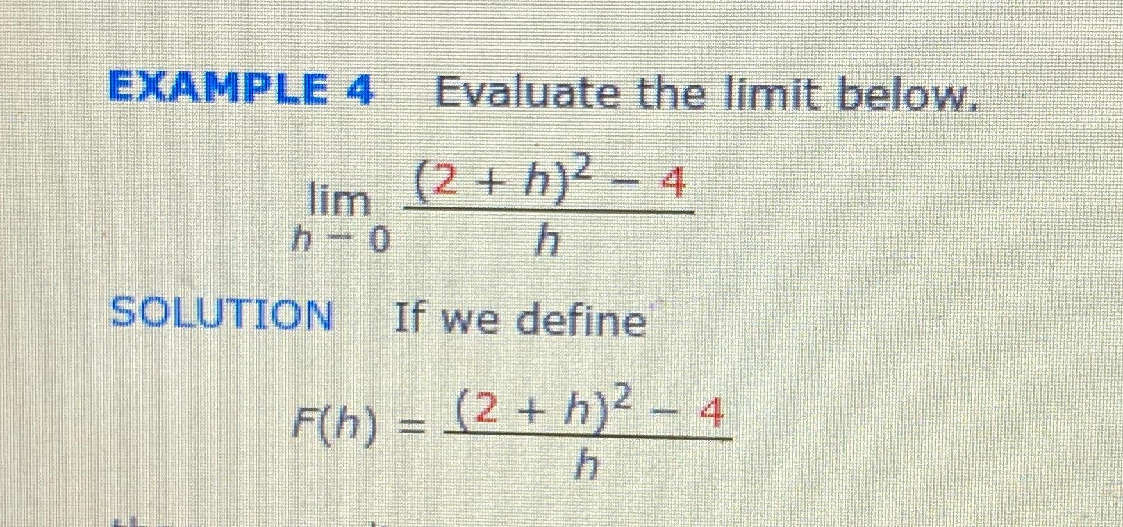 Solved EXAMPLE 4 ﻿Evaluate the limit | Chegg.com