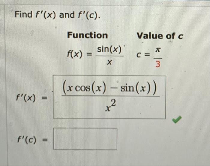 Solved Function y=5−csc(x)7+csc(x)y′(6π)= Point (6π,3)Find | Chegg.com